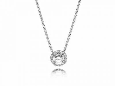 PANDORA 396240CZ-45 - Klassische Eleganz Kette & Anhänger Silber 45 cm ...