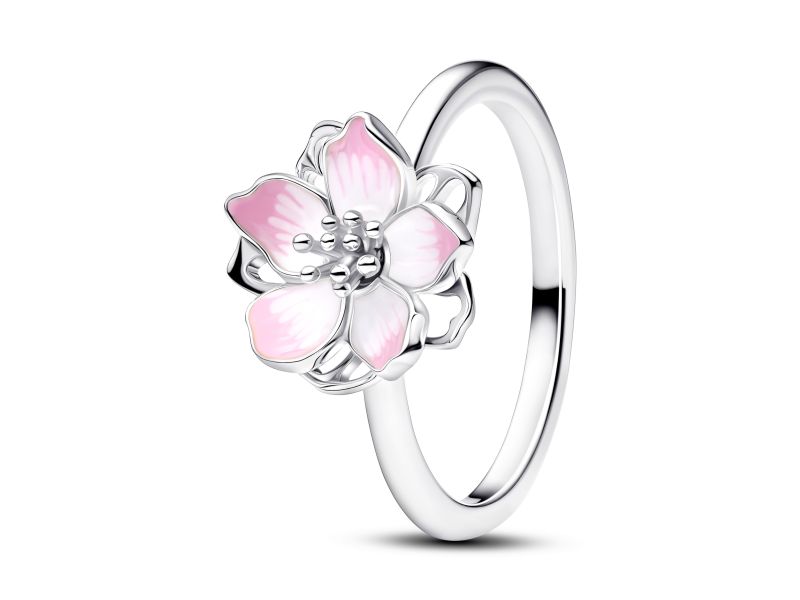 Pandora 194371C01-56 Kirschblüte Ring - Sterling Silber - Emaille - Gr ...